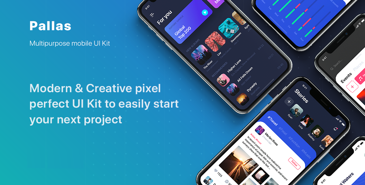 PALLAS - Multipurpose Card-based UI Kit by hoangpts | ThemeForest
